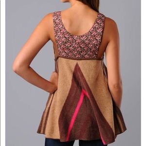 Free People | Tops | Free People Nordic Wool Sweater Tank Top Dress ...